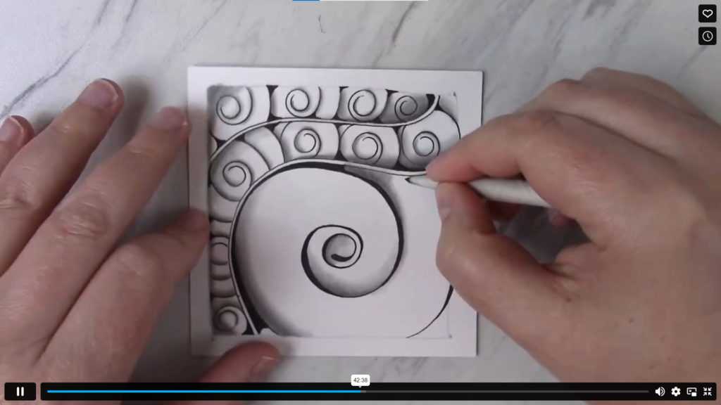 Zentangle®-Inspired Classes: Exploring Spirals – Zoned in Studio