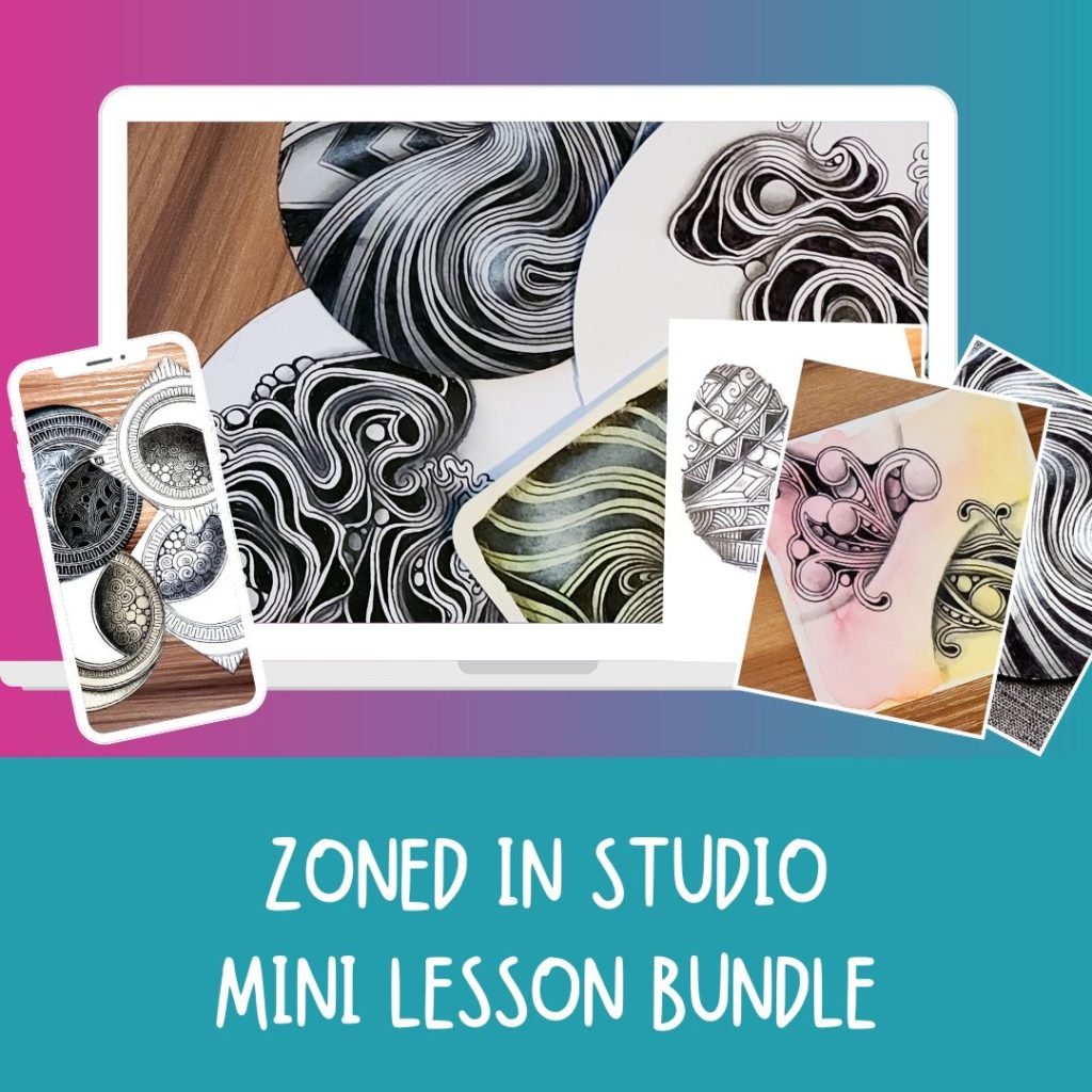 Zentangle®-Inspired Classes: Mini Class Bundle – Zoned in Studio